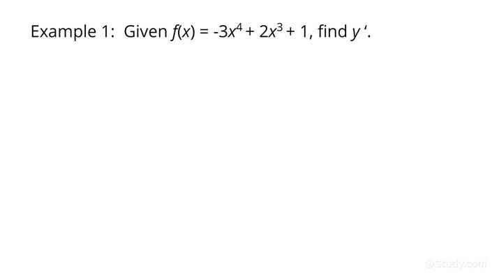 How to Use y' as a Notation for the Derivative of y = f(x) | Calculus ...