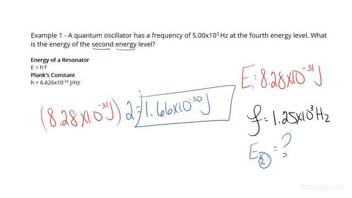 How to Calculate the Discrete Energy of a Resonator | Physics | Study.com