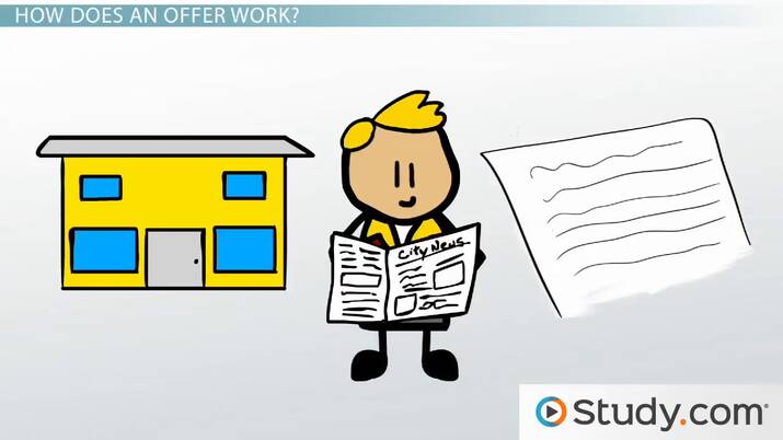 What Is an Offer in Contract Law? - Lesson | Study.com