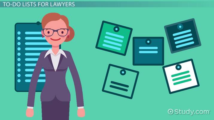The Importance of Scheduling for Lawyers - Lesson | Study.com