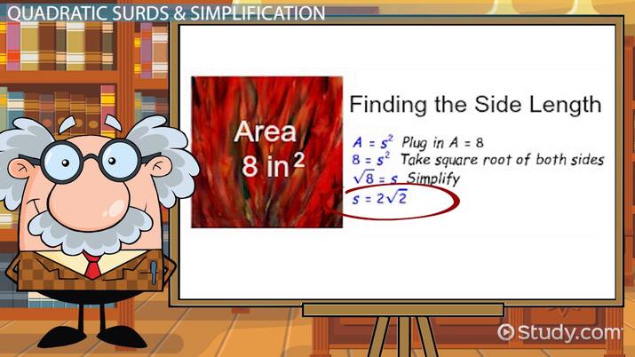 Solving Equations with Quadratic Surds - Lesson | Study.com