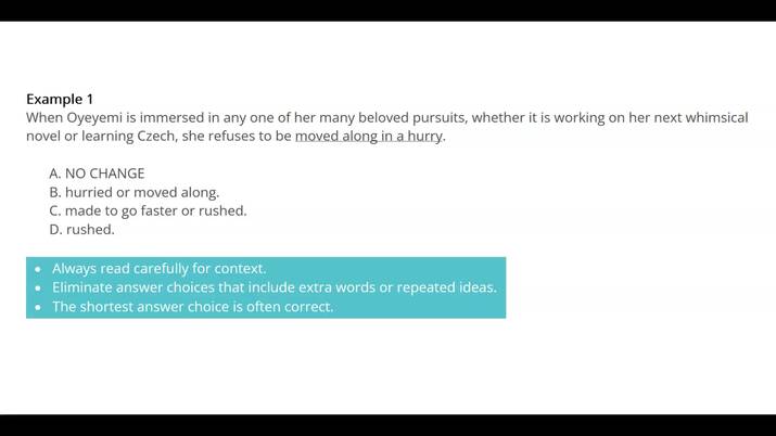 Avoiding Extra Words | Study.com ACT& English Test Prep - Lesson ...