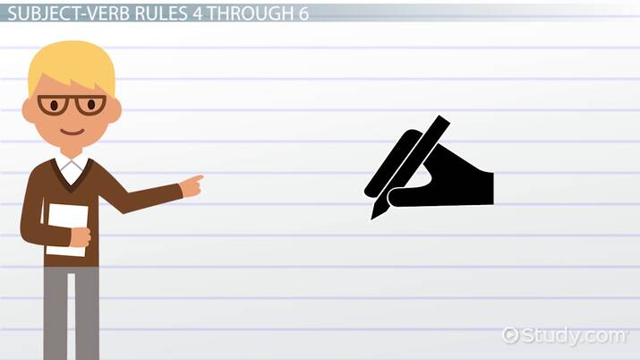 Subject-Verb Agreement | Definition, Rules & Examples - Lesson | Study.com