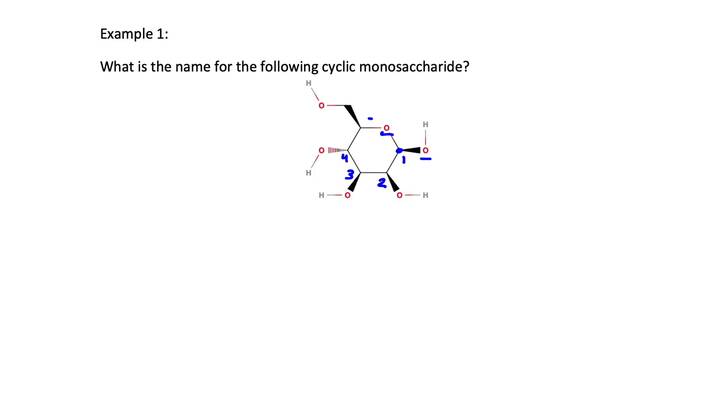 Naming Cyclic Monosaccharides | Chemistry | Study.com