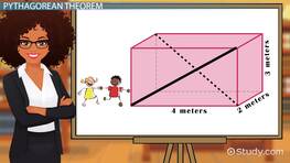 Quiz & Worksheet - Solving 3D Problems with the Pythagorean Theorem ...