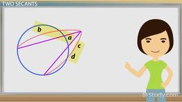 Quiz & Worksheet - Segment Relationships in Circles | Study.com