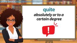 Quiz & Worksheet - Difference Between Quite & Quiet | Study.com