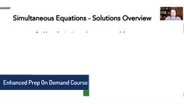 Simultaneous Equations - Determining the Equation: Study.com SAT& Math ...
