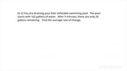 Average Rate Of Change Word Problems Worksheet