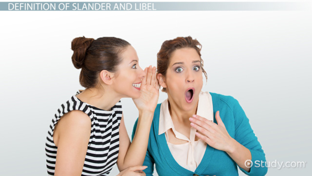 Slander Defamation Slander Defamation