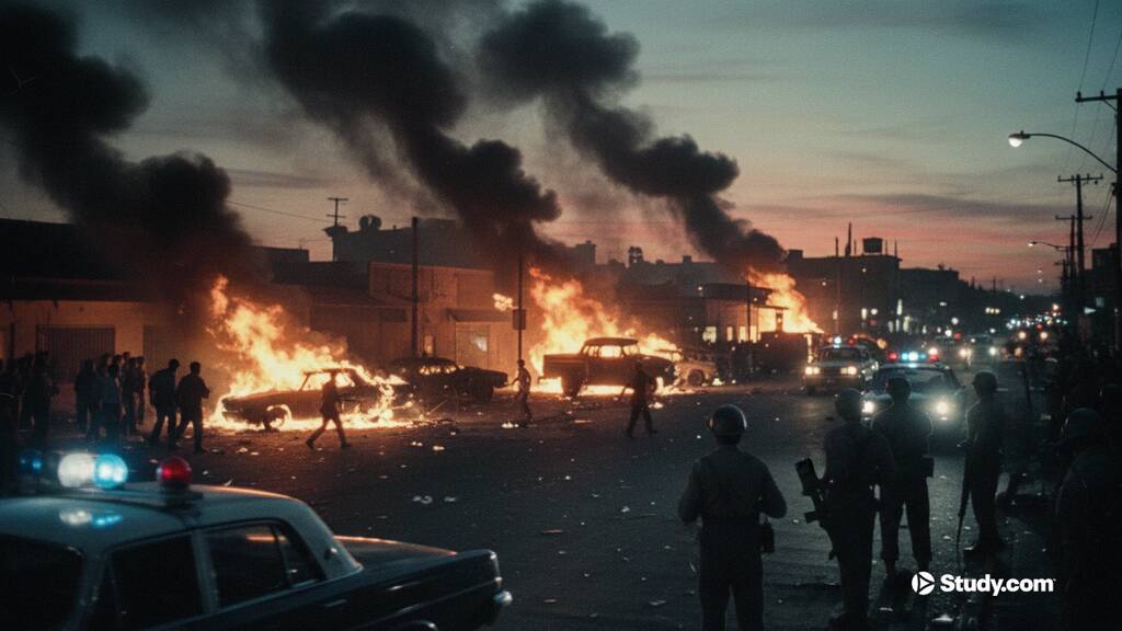 Watts Riots of 1965 | Factors & Aftermath - Lesson | Study.com