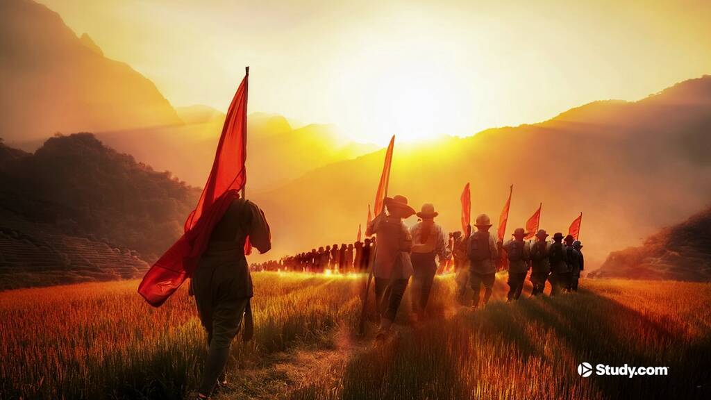 The Long March | Definition, Reason & Map - Lesson | Study.com